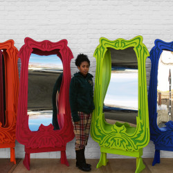 CIR081 – Circus Mirror Green | Visual Impact Hire