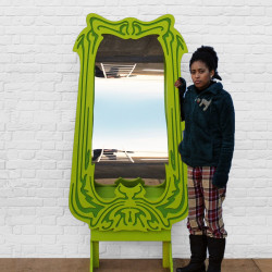 CIR081 – Circus Mirror Green | Visual Impact Hire